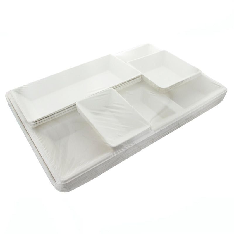 Plateau avec couvercle & Plateau Repas jetable